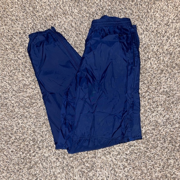 Nike | Pants | Vintage Navy Blue Nike Windbreaker Track Pants | Poshmark